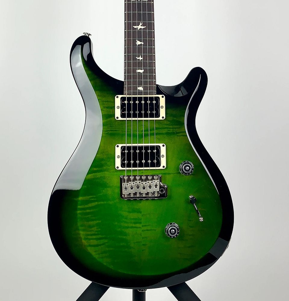 PRS S2 Custom 24 Emerald Green With Black Wrap Custom Color - Rock City ...